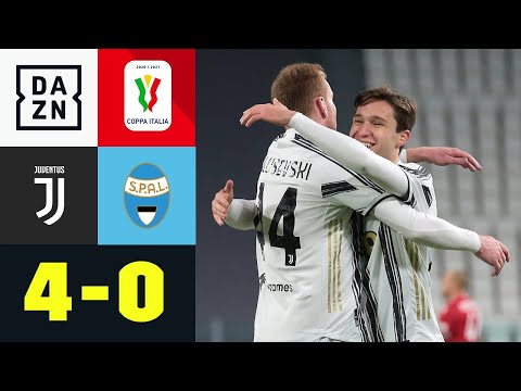 Juve im Schongang ins Halbfinale! Juventus Turin - SPAL 4:0 | Coppa Italia | DAZN Highlights