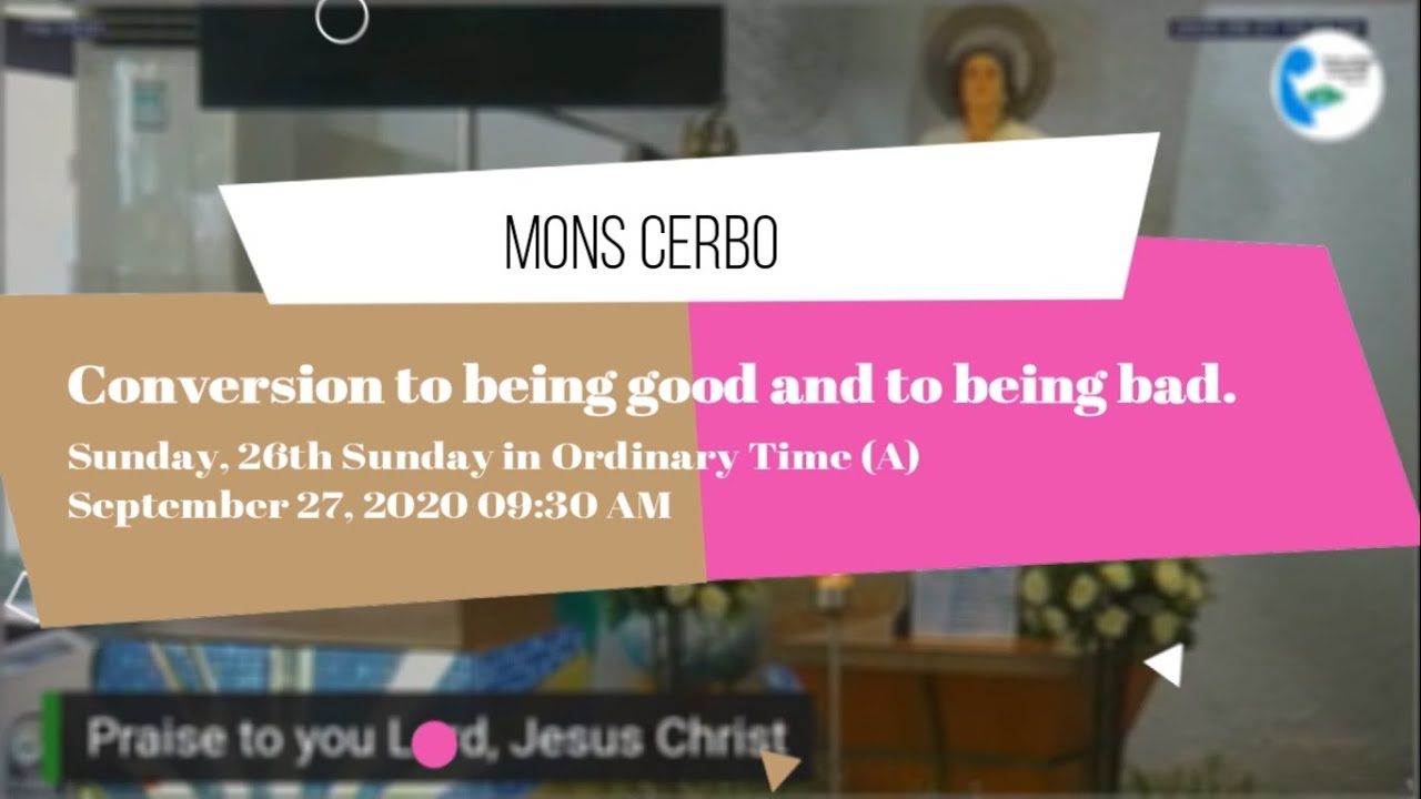Conversion to being good and to being bad. | September 27, 2020 - YouTube