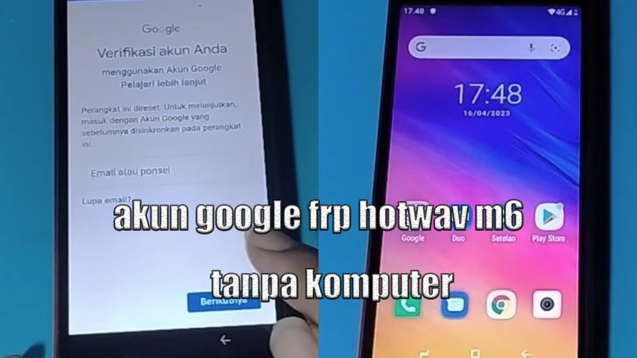 Terkunci akun google frp hotwav m6 tanpa komputer - YouTube