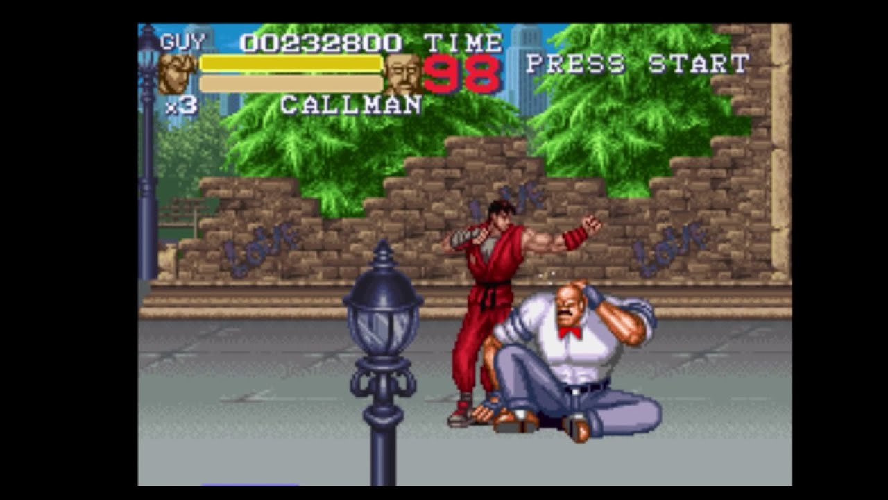 Final Fight 3 1995, Round 2 #Bar (Callman) Gameplay - YouTube