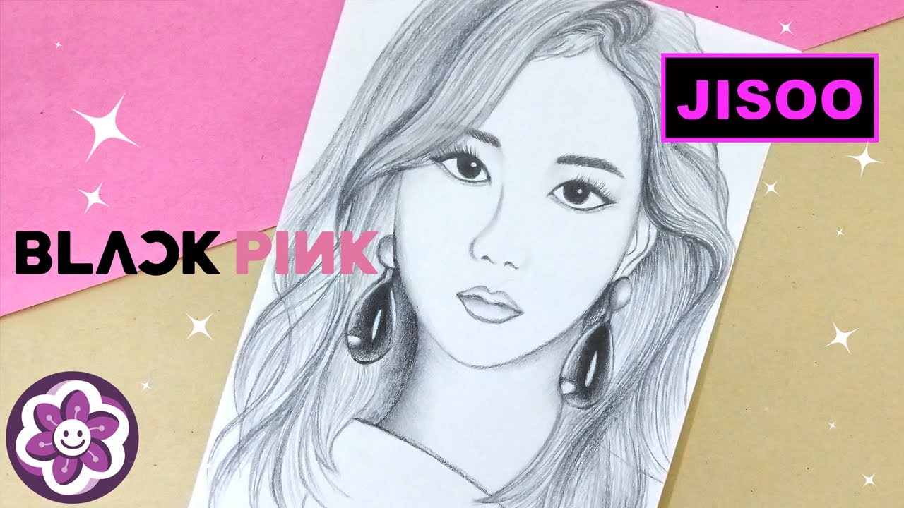 Drawing Blackpink Jisoo - Pencil sketch Tutorial for beginners | How to ...