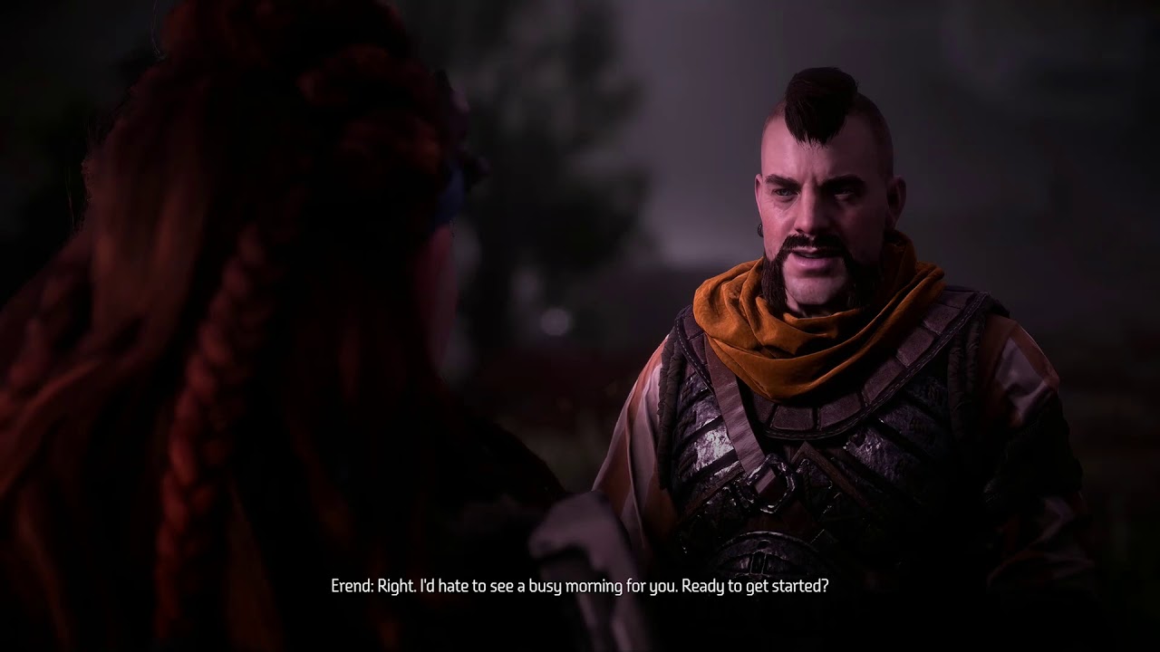 Horizon Zero Dawn: Rare Lines - Aloy on warning Avad - YouTube