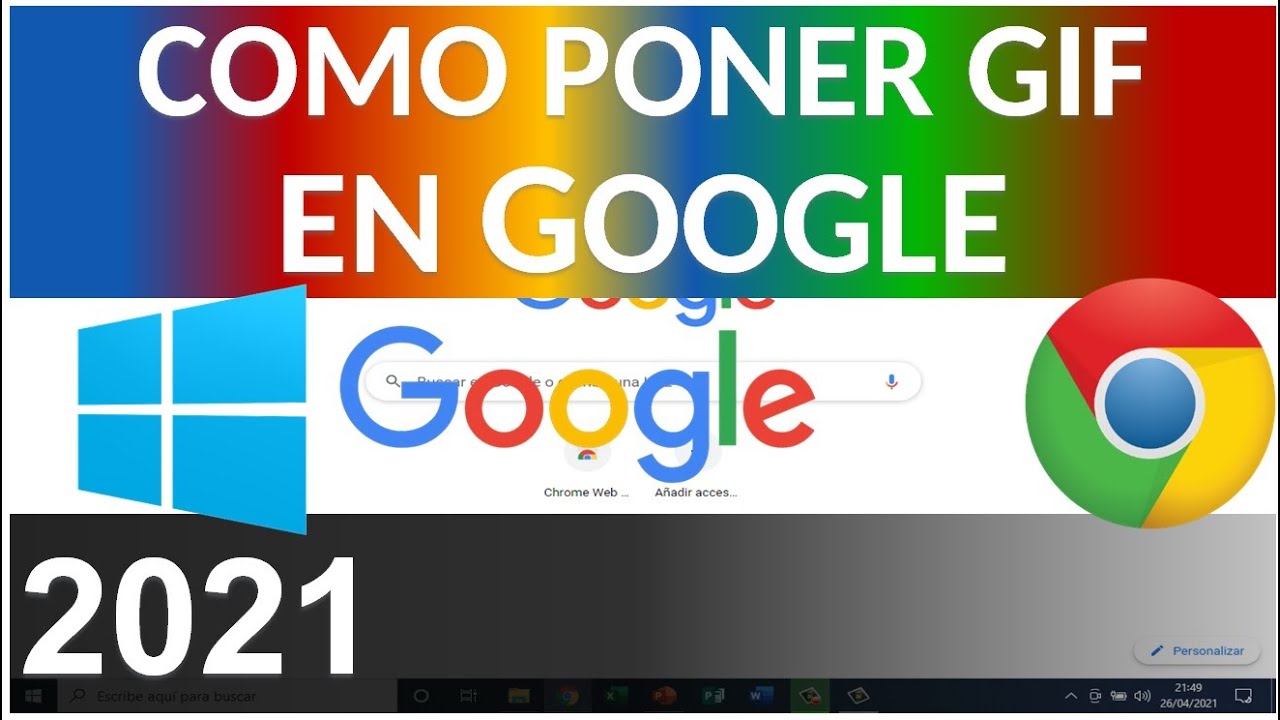 Como poner GIF en Google - YouTube