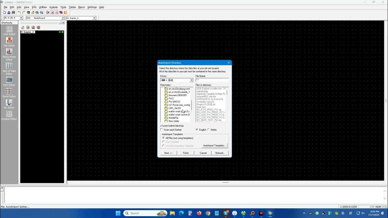 How to use CAM350 Open Gerber File - YouTube