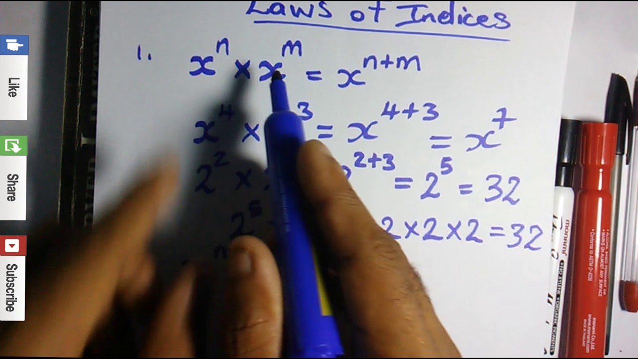 How to Solve Laws of Indices Questions? (Rules) - YouTube