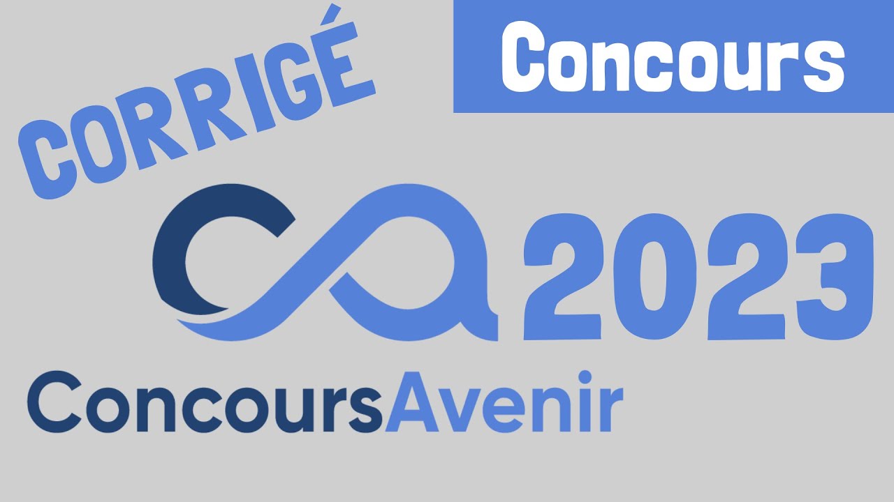 Concours : Concours Avenir 2023 - YouTube