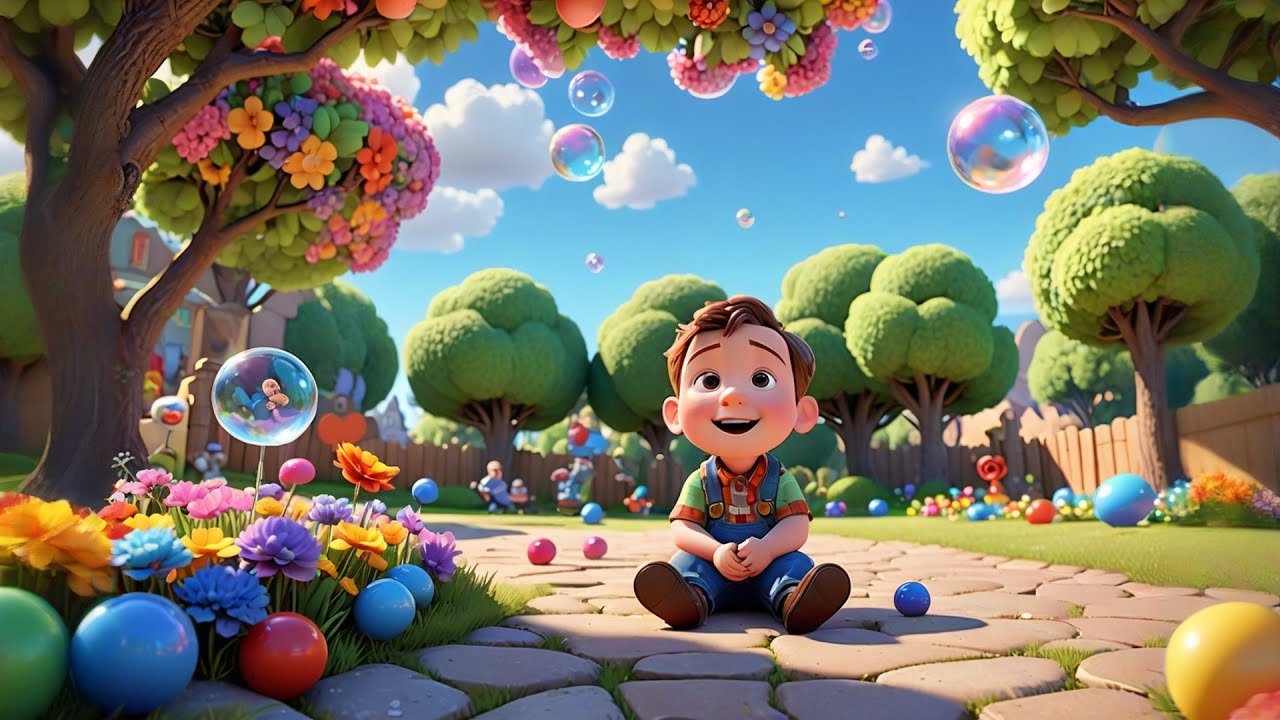 Baby Trapped Inside a Bubble — Funny Escape! | Silly Kids Rhyme ...