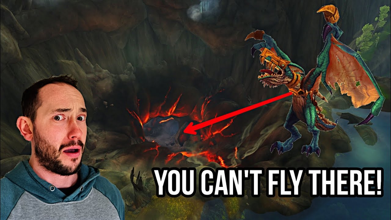 Flying into zaralek cavern entrance with the wrong Mount - YouTube