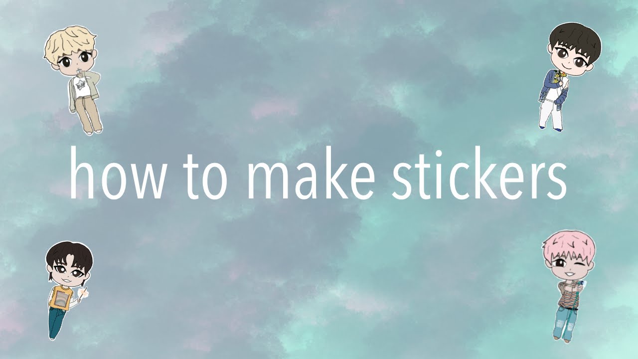 how i make my stickers (a tutorial) - YouTube