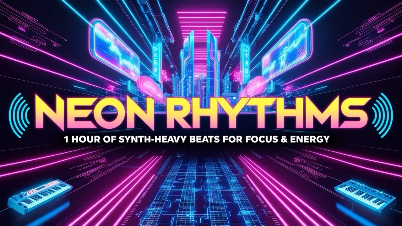 Neon Rhythms | 1 Hour of Synth-Heavy Beats for Focus & Energy - YouTube