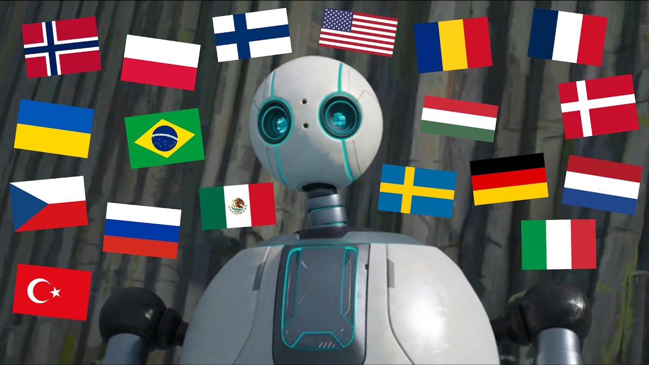 The Wild Robot - Roz starts up for the first time in DIFFERENT ...