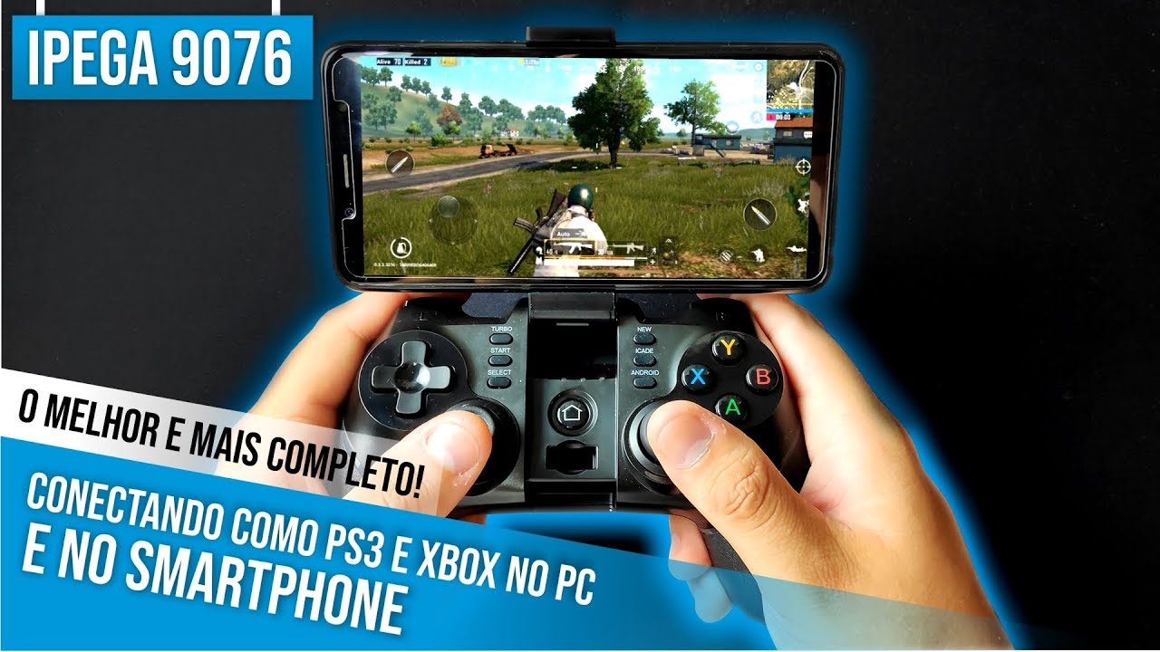 O MELHOR e MAIS COMPLETO ! Controle iPEGA 9076 - Como conectar no PC ...