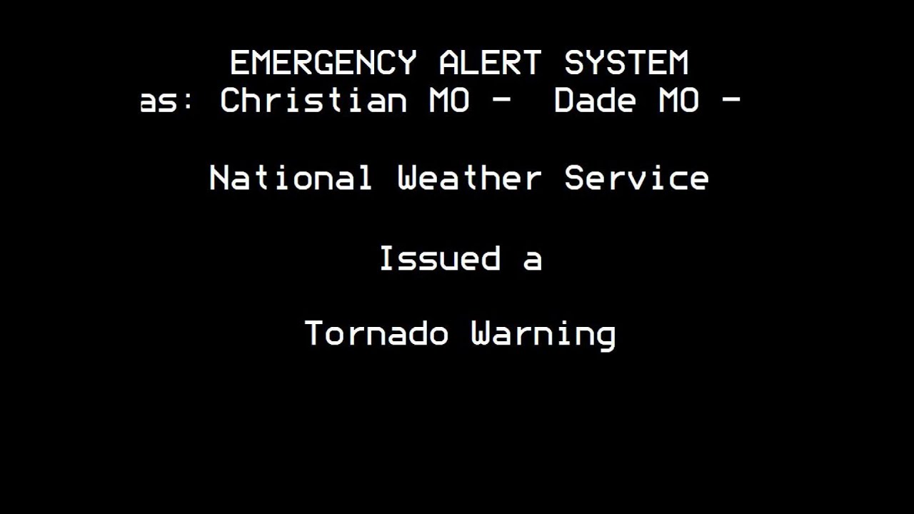 Two Tornado Warning emergency alerts for Springfield, MO - YouTube