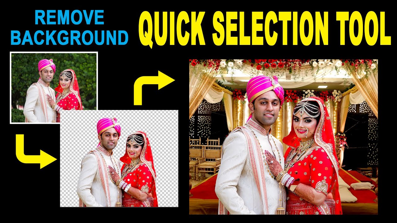 Remove Backgrounds Using The Quick Selection Tool | Adobe Photoshop CS6 ...