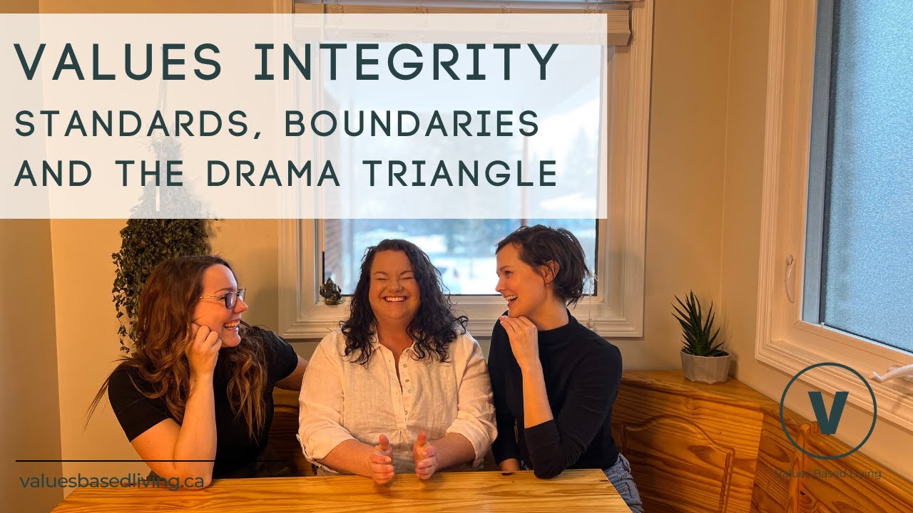 Values Integrity! Standards, boundaries, and the drama triangle. - YouTube