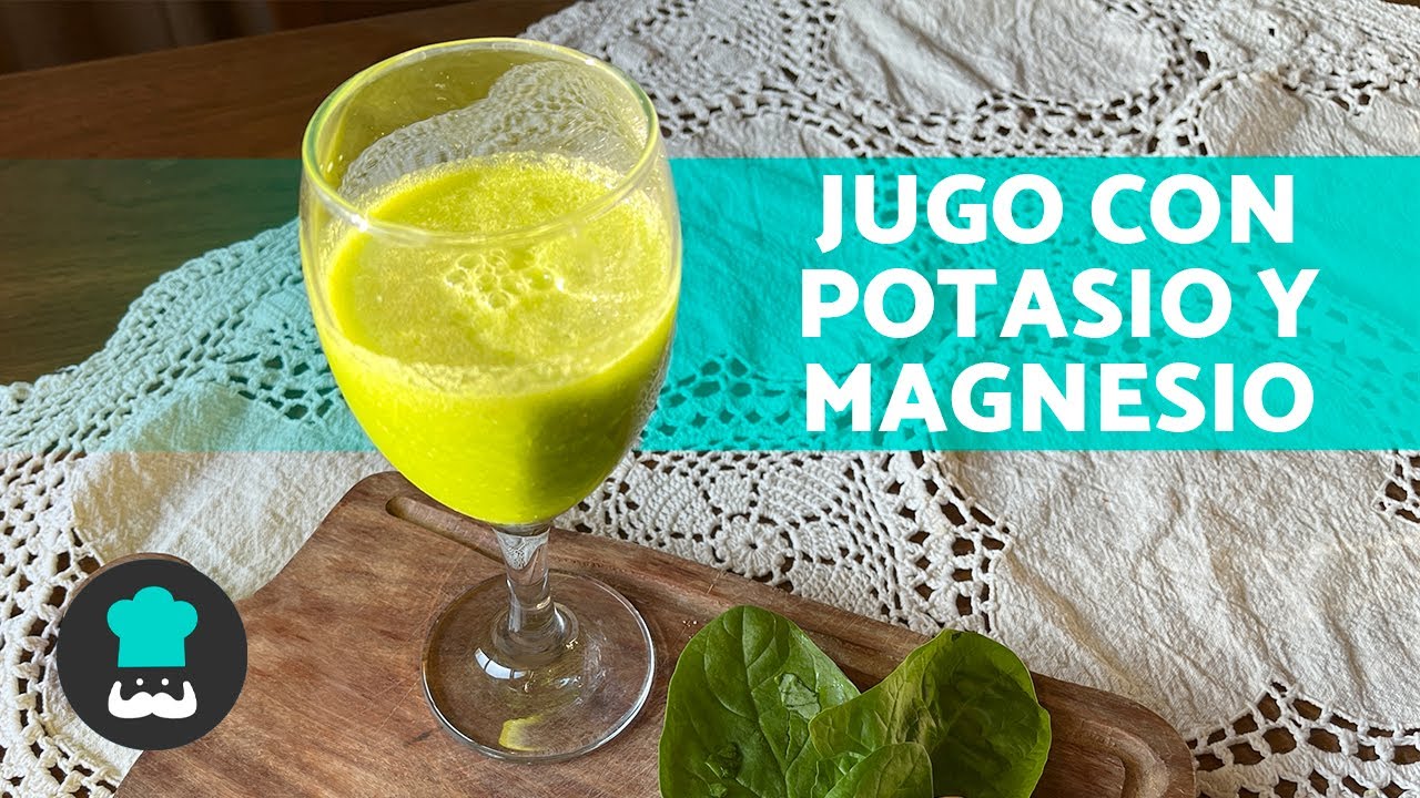 JUGO VERDE rico en MAGNESIO y POTASIO 🥬 | Jugos Saludables - YouTube