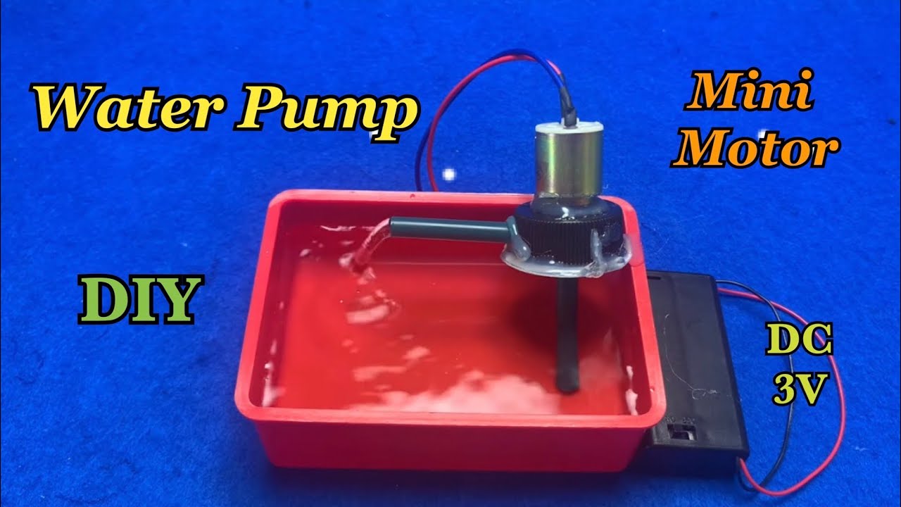 How to make mini water pump at home - YouTube