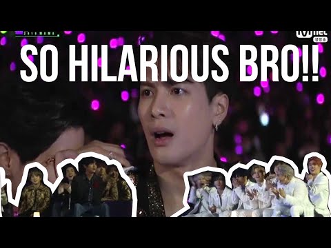 BTS ATEEZ ITZY AND THE MEMBER GOT7 REACTION TO JACKSON WATCHING JYP AND HWASA | LAUGH MOMENTS