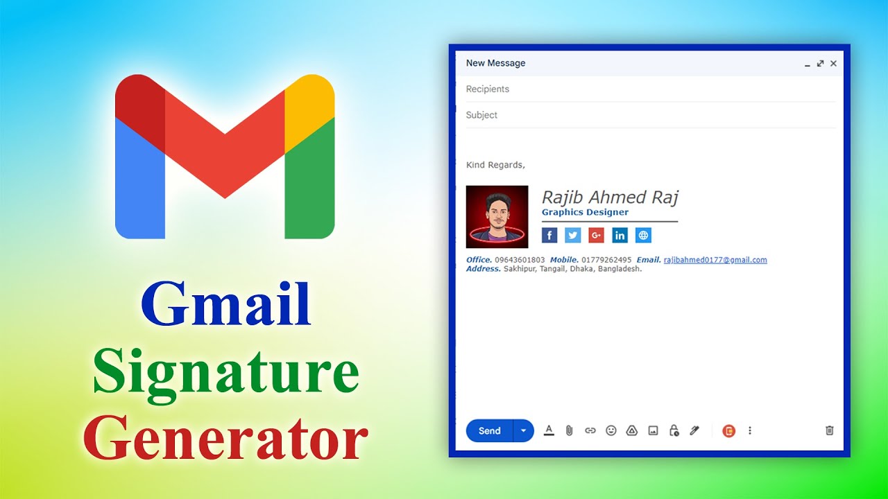 How to make a Gmail signature - YouTube