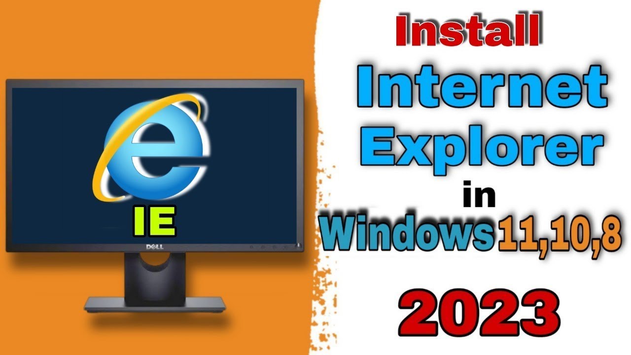 How to Install or use Internet Explorer on Win 11/10/8/7 in Hindi ...