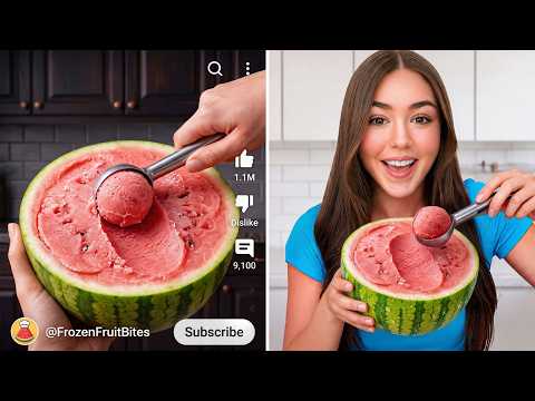 I Made The VIRAL Fruit Ice Cream At Home!