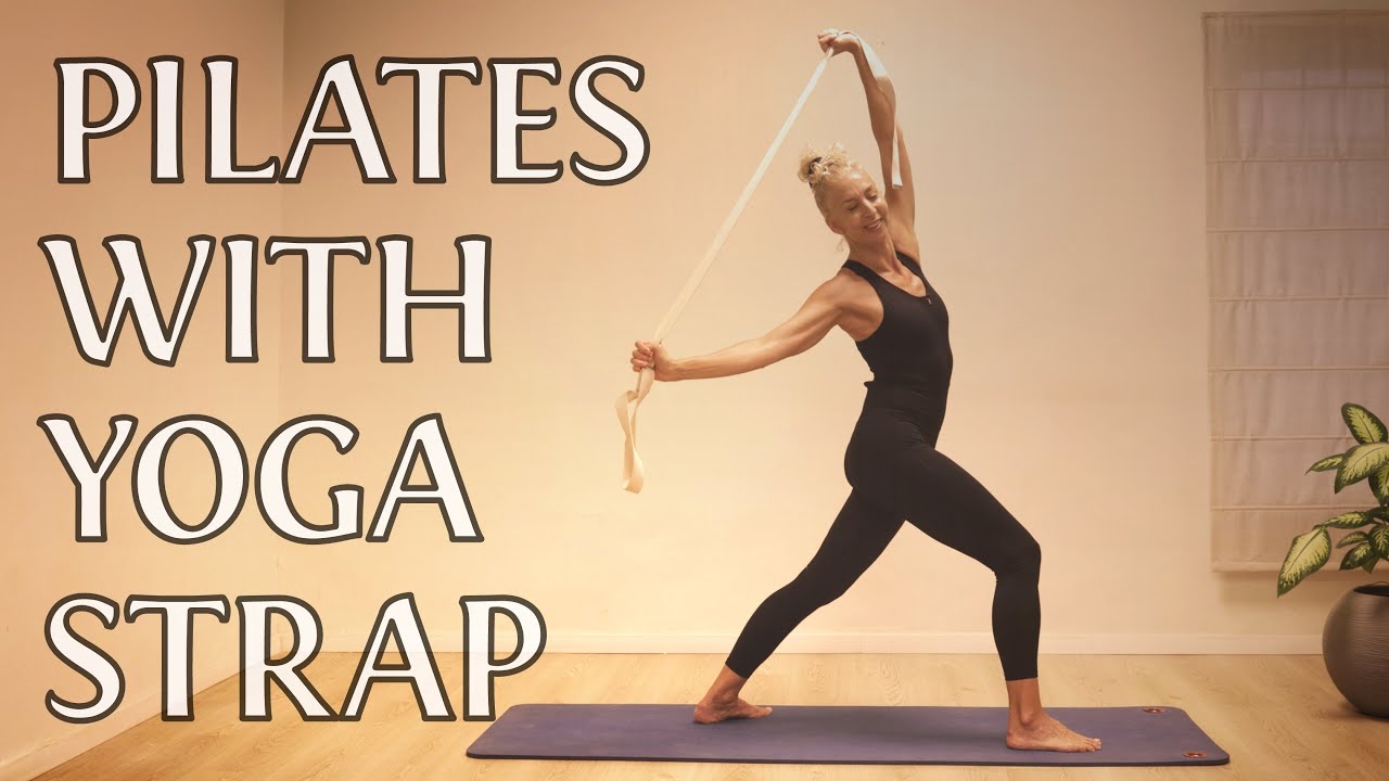 Pilates with a Yoga Strap (or Theraband) - YouTube