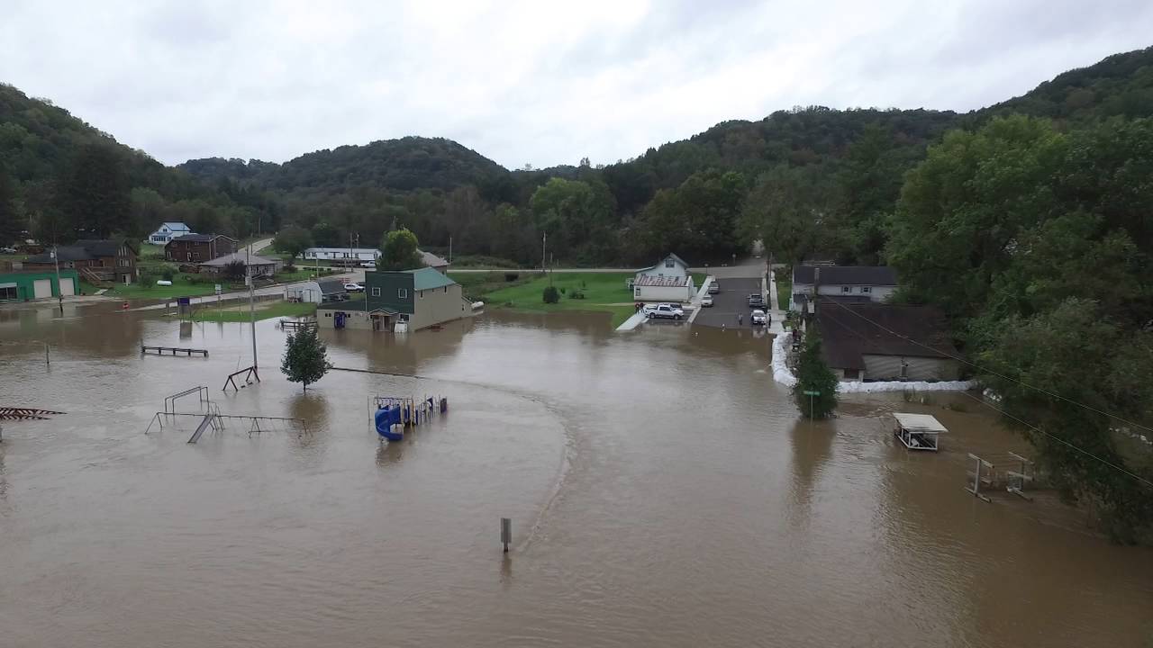 Steuben WI Kickapoo River Flood 2016 - YouTube