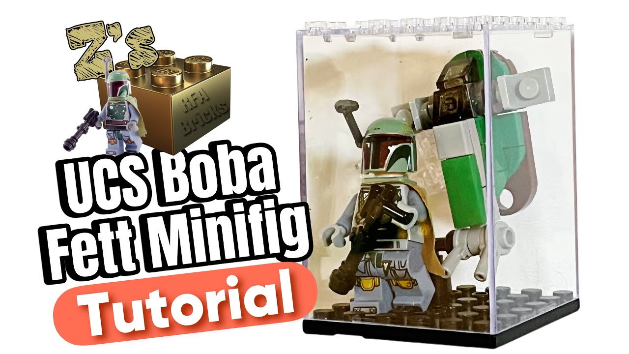 Zs RFA Bricks UCS Boba Fett Minifig Display Box tutorial - YouTube