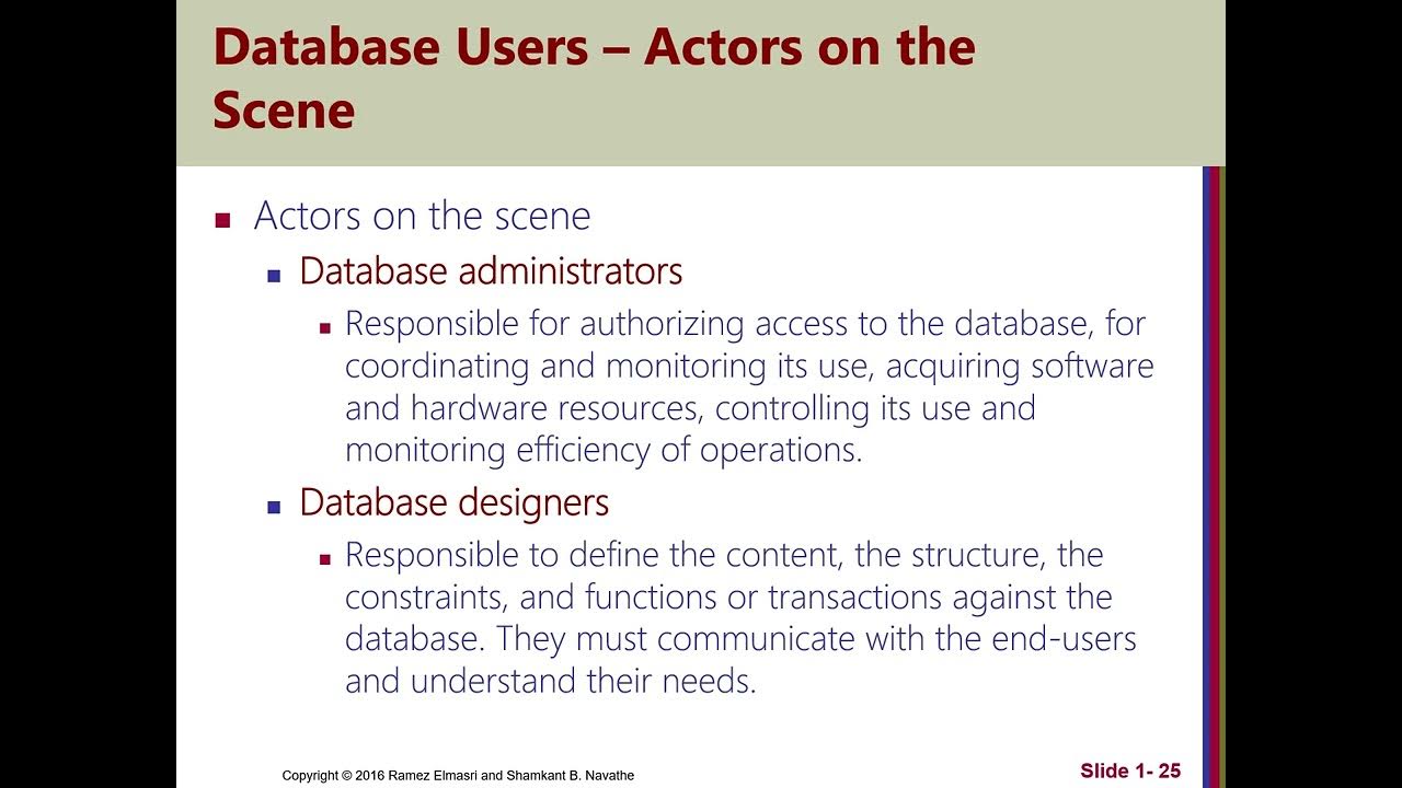 Databases and Database Users | Chapter01 Database Managment system| DBMS Tutorial #EDU_MIND ...