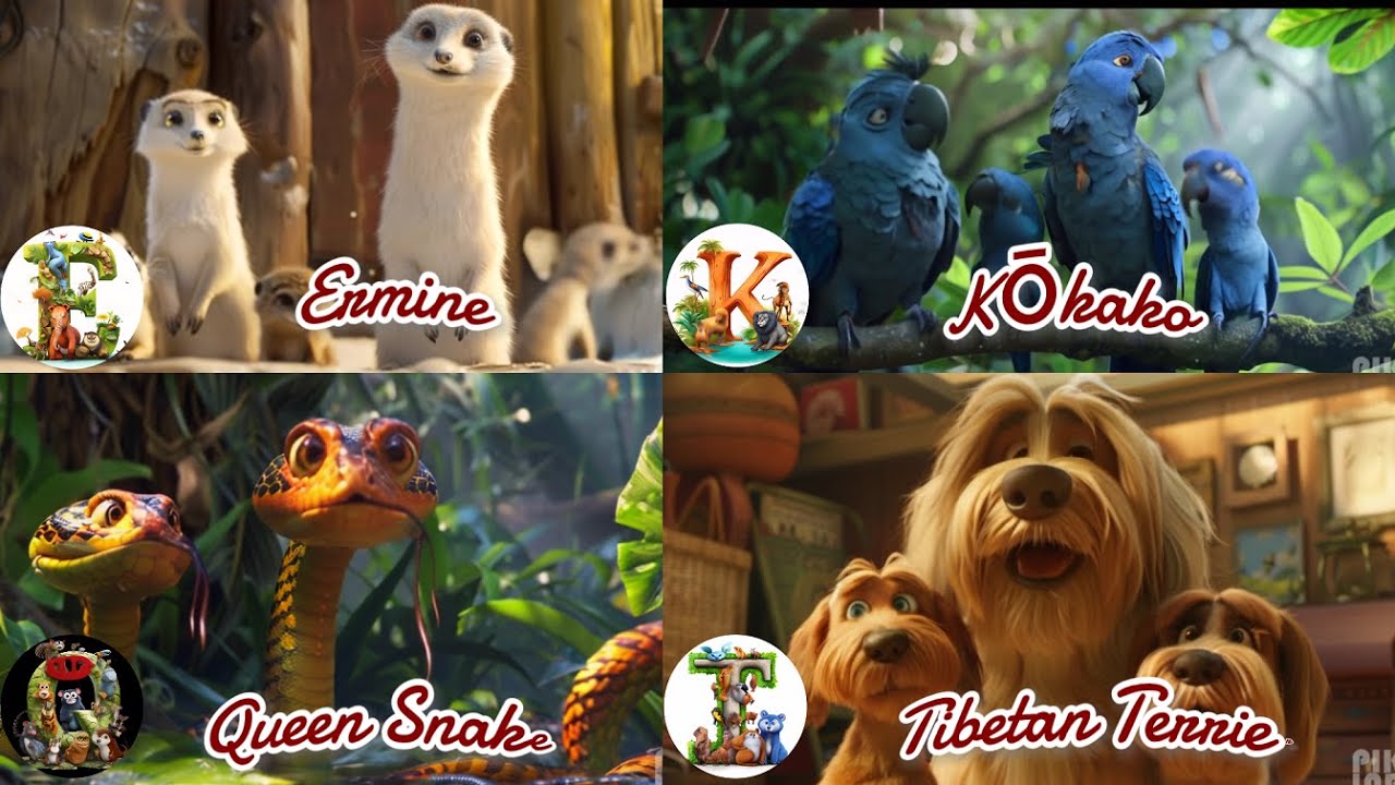 ABC Wild Animals song | Learn Alphabets | English and Animals for Kids ...