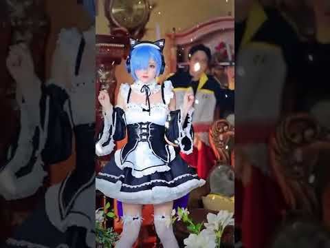 🖤💙Sexy Anime Maid Cosplay Dance💫💫 #cosplay #fyp #xiaorouseeu #dance #shorts