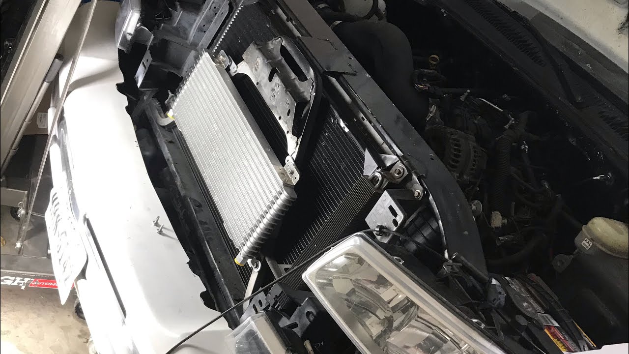6.2 4l80 swap, Installing the new 40k trans cooler on my 2006 ls3 nbs ...