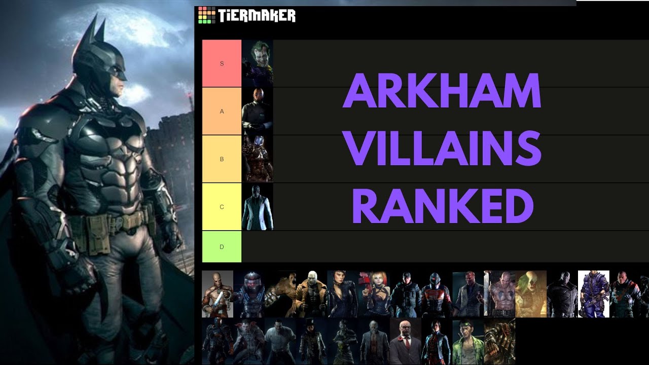 Every Batman Arkham Villain RANKED - YouTube