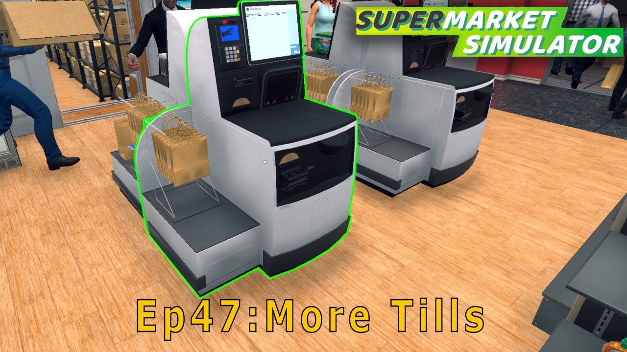 Supermarket Simulator Ep47 Adding More Tills - YouTube