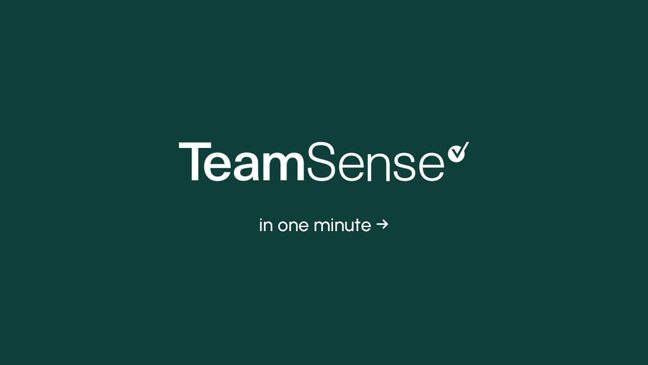 TeamSense in 1 minute - YouTube