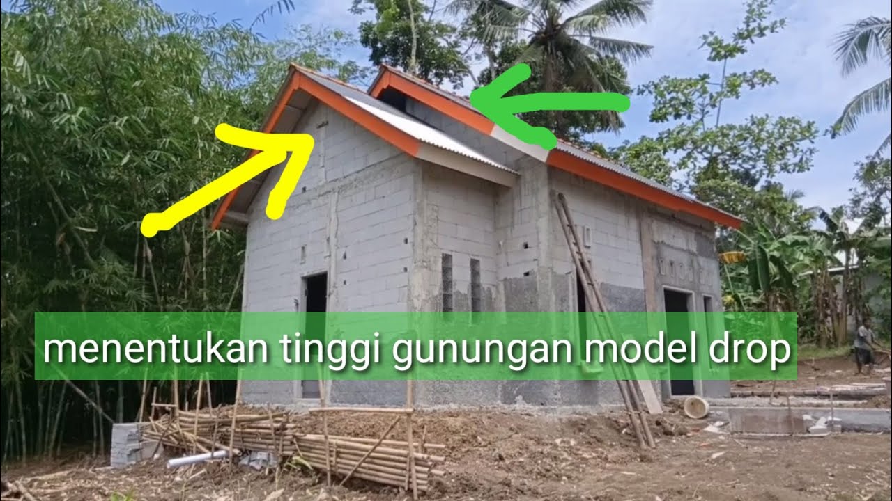 atap pelana | cara menentukan tinggi gunungan untuk atap model nge drop ...