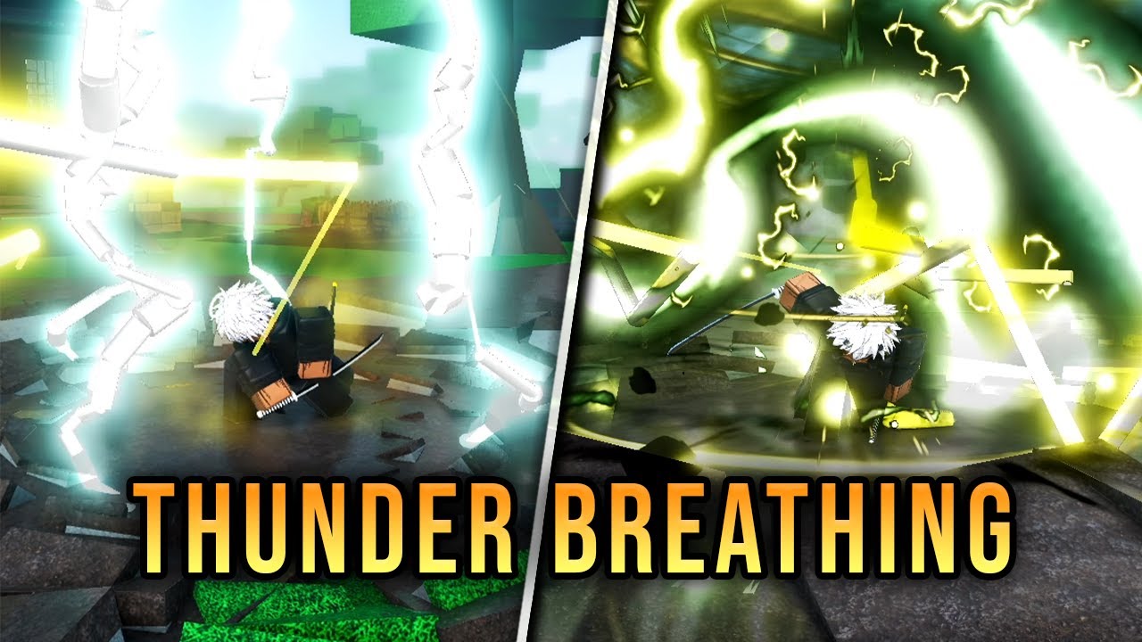 Thunder Breathing Showcase in Weak Legacy 2 on Roblox - YouTube