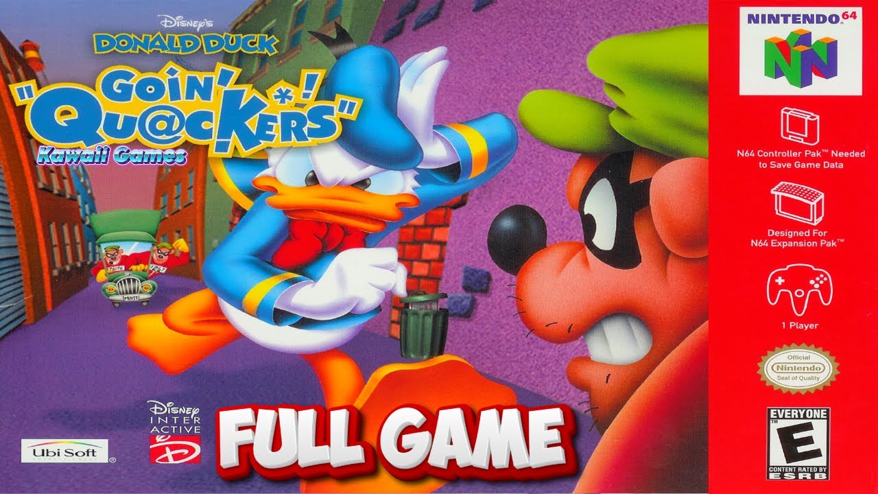 Donald Duck: Goin' Quackers [N64] Gameplay Walkthrough FULL GAME [4K60 ...