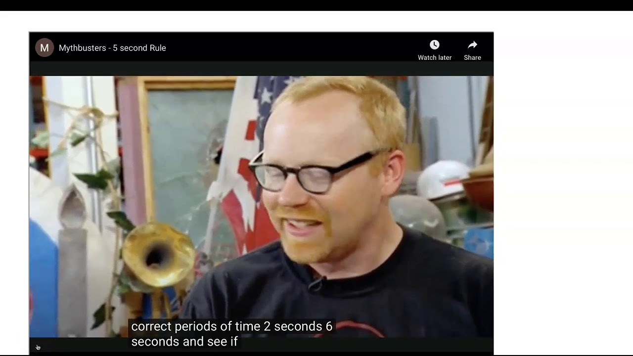 Testing The Five Second Rule - YouTube