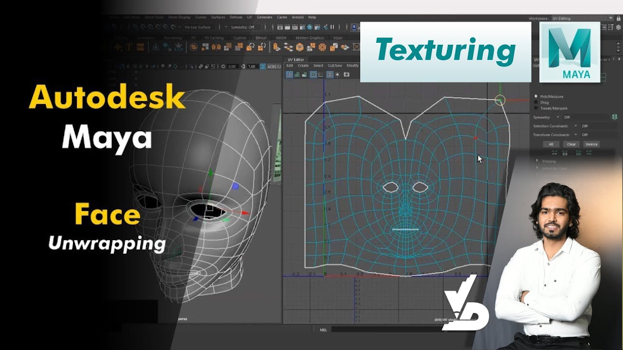 Autodesk Maya | Face unwrapping - YouTube