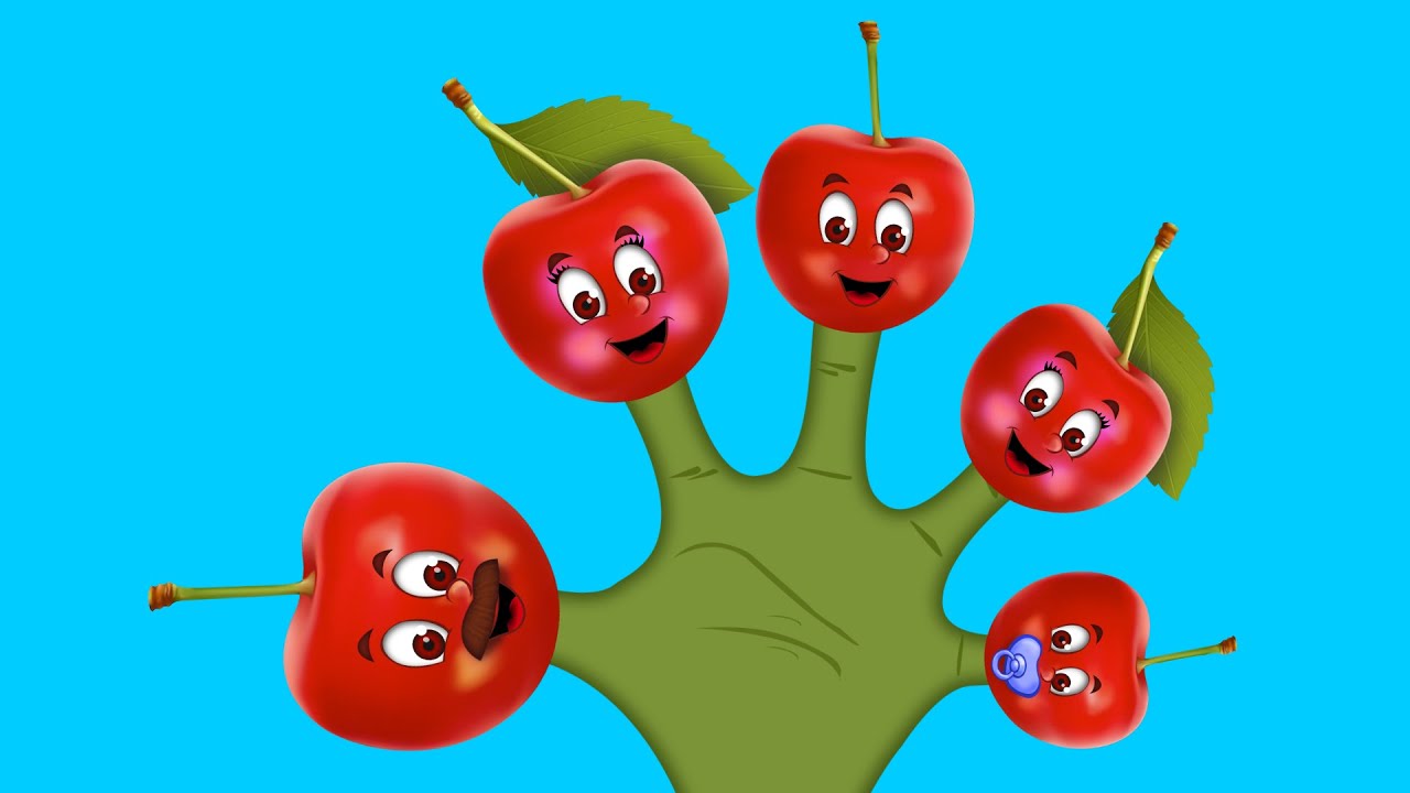 The Finger Family Cherry Family Nursery Rhyme | Cherry Finger Family ...
