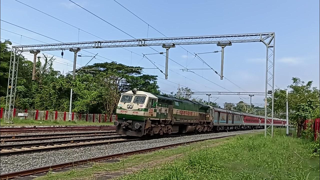 WDP4D Powered By Mumbai Ernakulam Duronto Express At Karnataka's Last Railway Station, Ullal ...
