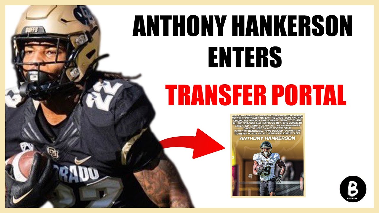 Colorado Running Back Anthony Hankerson Enters the NCAA Transfer Portal ...