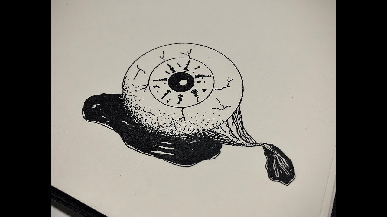 Misplaced Ocular - Ink Drawing Speed Art - YouTube
