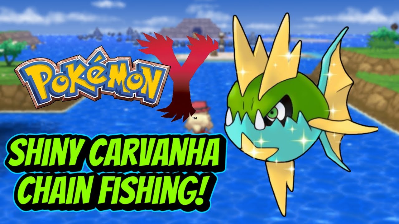 Shiny Carvanha Chain Fishing Hunt In Pokemon Y! #shorts - YouTube