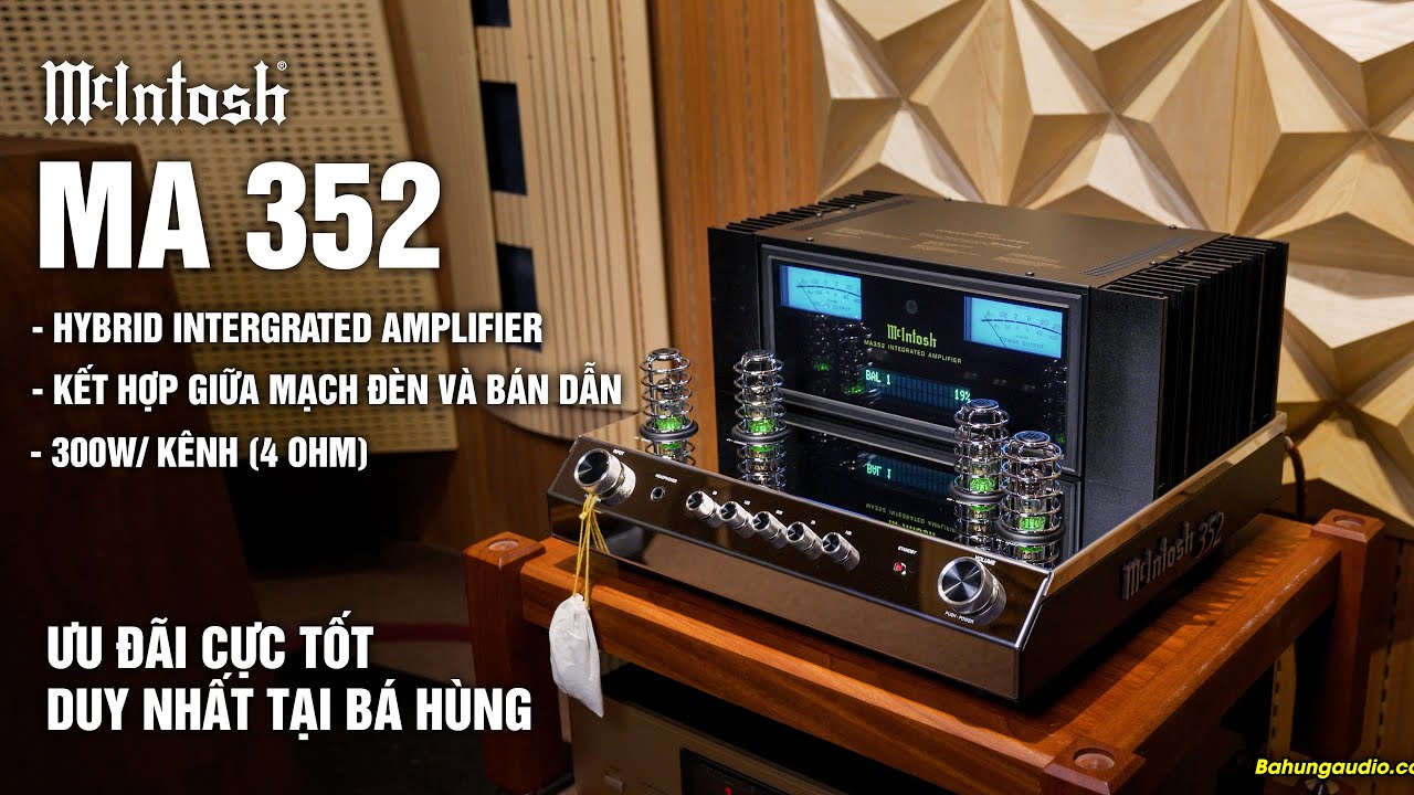 AMPLY HYBRID PRE ĐÈN ĐẾN TỪ USA | Mcintosh Ma352 - Amply Mcintosh MA352 ...