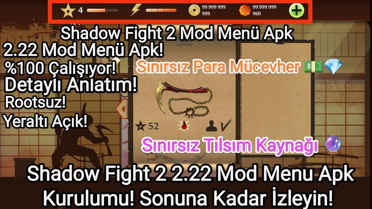 Shadow Fight 2 2.23.0 Mod Menü Modu! %100 Çalışıyor! - YouTube