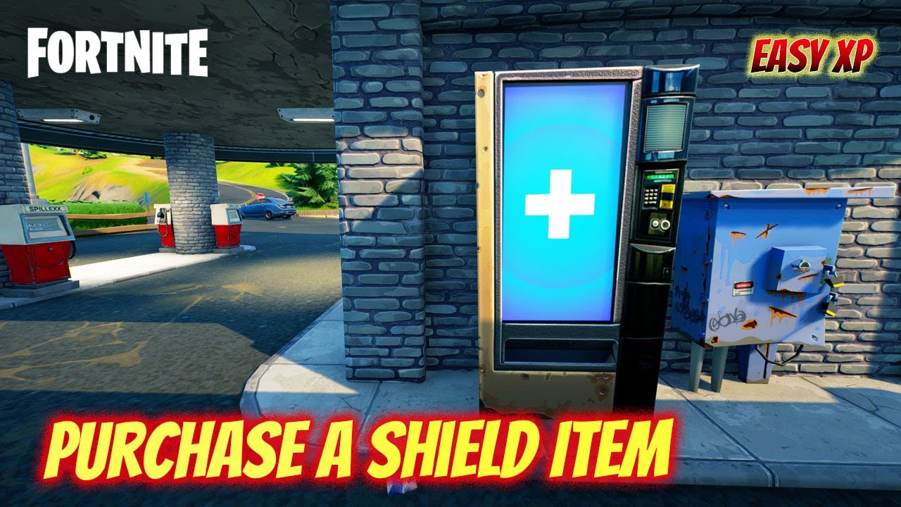 Purchase a Shield Item from a Vending Machine - Fortnite - YouTube