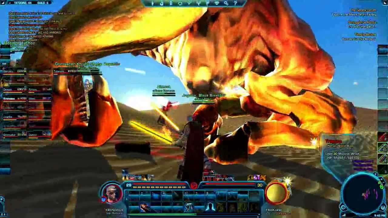 SWTOR Boss Battle (Tatooine) - YouTube