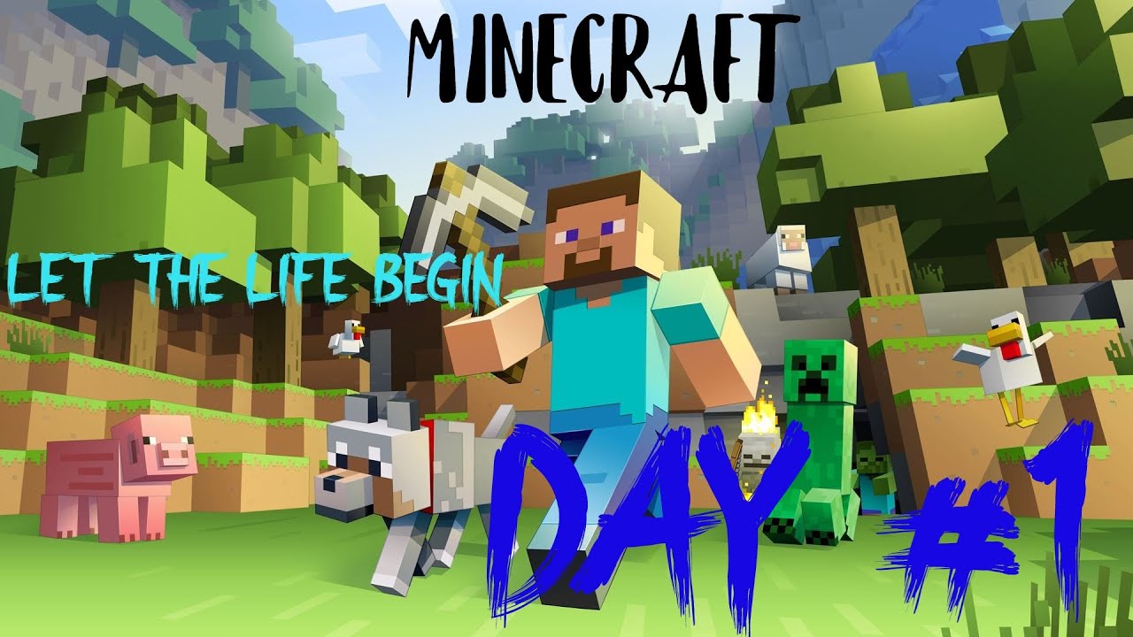 Minecraft Day 1 in skyblocks - YouTube